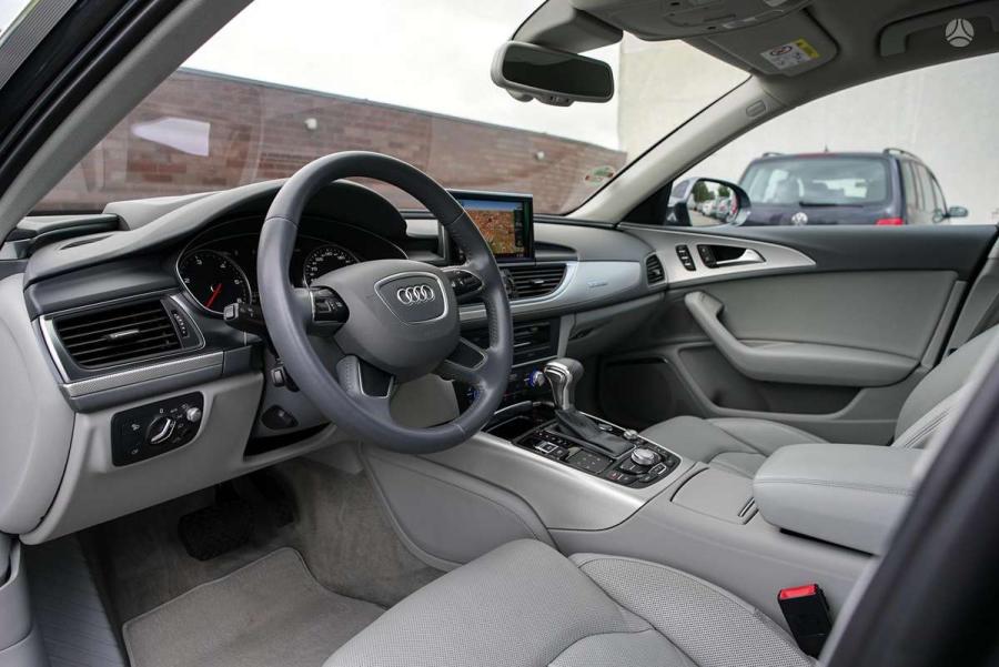 Pelēks Audi A6 2014 Kauņa, ar dzinēja tilpumu 2.97 L un nobraukumu 247 tūkst. km par 12250 €, foto 26 vietnē AUTOMOTO.COM.LV