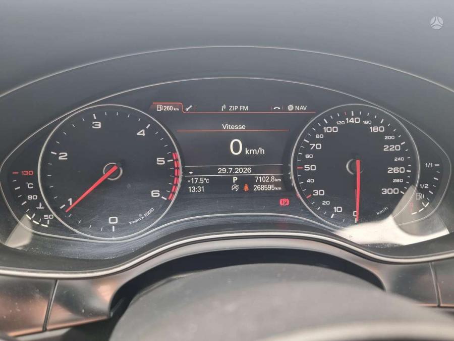 Pelēks Audi A6 2014 Tauragė, ar dzinēja tilpumu 1.97 L un nobraukumu 268 tūkst. km par 8500 €, foto 9 vietnē AUTOMOTO.COM.LV