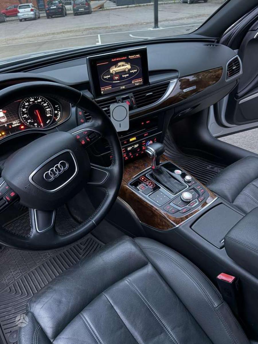 Pelēks Audi A6 2014 Kauņa, ar dzinēja tilpumu 3.00 L un nobraukumu 234 tūkst. km par 9200 €, foto 11 vietnē AUTOMOTO.COM.LV