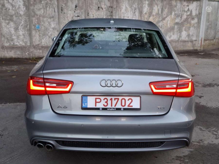 Pelēks Audi A6 2014 Viļņa, ar dzinēja tilpumu 1.97 L un nobraukumu 224 tūkst. km par 9600 €, foto 8 vietnē AUTOMOTO.COM.LV