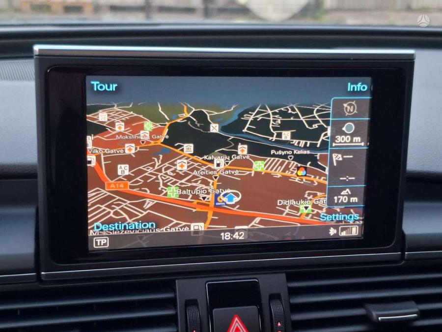Pelēks Audi A6 2014 Viļņa, ar dzinēja tilpumu 1.97 L un nobraukumu 224 tūkst. km par 9600 €, foto 15 vietnē AUTOMOTO.COM.LV