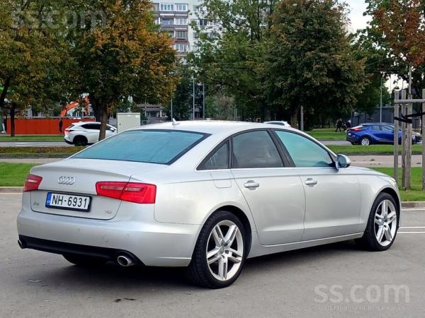 Grey Audi A6 2014 in Riga, with an engine capacity of 3.00 L and mileage of 0 thousand km for 8950 €, photo 4 on AUTOMOTO.COM.LV