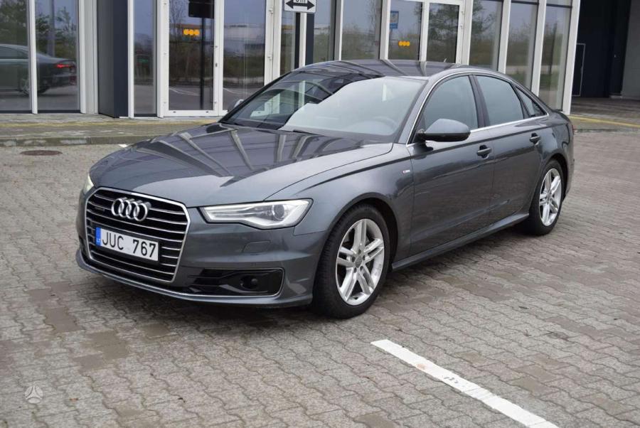 Pelēks Audi A6 2015 Viļņa, ar dzinēja tilpumu 2.97 L un nobraukumu 178 tūkst. km par 13250 €, foto 1 vietnē AUTOMOTO.COM.LV