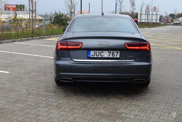 Grey Audi A6 2015 in Vilnius, with an engine capacity of 2.97 L and mileage of 178 thousand km for 13250 €, photo 6 on AUTOMOTO.COM.LV
