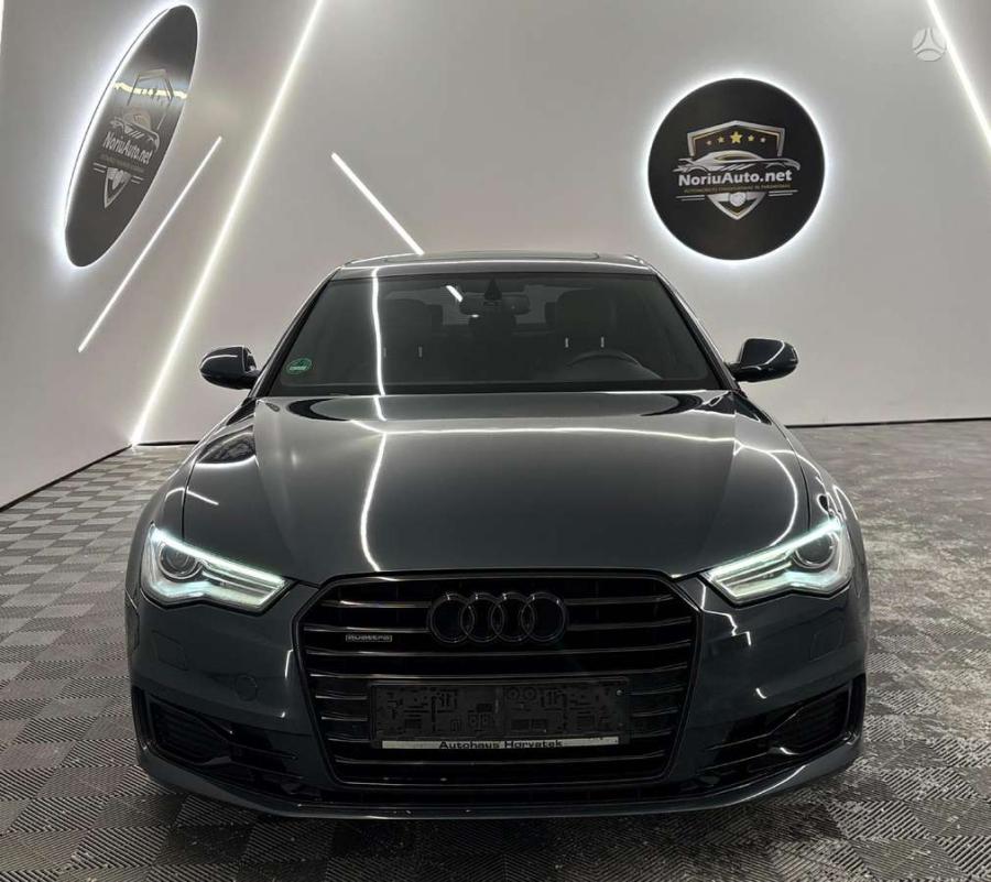 Grey Audi A6 2015 in Marijampole, with an engine capacity of 2.97 L and mileage of 225 thousand km for 14999 €, photo 24 on AUTOMOTO.COM.LV