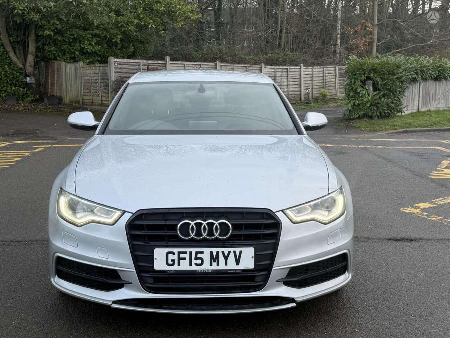 Grey Audi A6 2015 in Vilnius, with an engine capacity of 2.97 L and mileage of 126 thousand km for 7500 €, photo 1 on AUTOMOTO.COM.LV