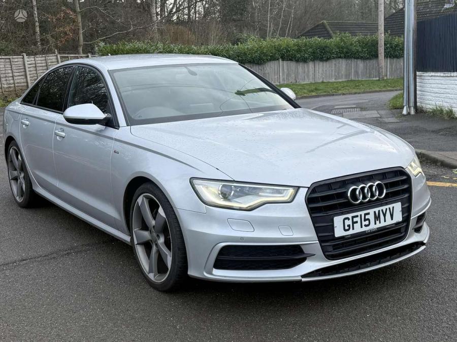 Grey Audi A6 2015 in Vilnius, with an engine capacity of 2.97 L and mileage of 126 thousand km for 7500 €, photo 2 on AUTOMOTO.COM.LV
