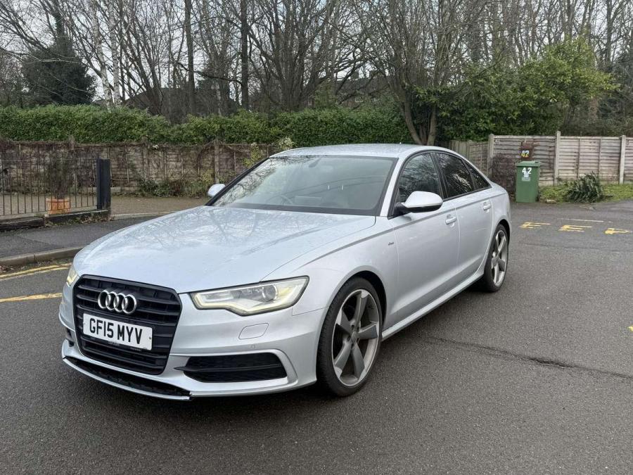 Grey Audi A6 2015 in Vilnius, with an engine capacity of 2.97 L and mileage of 126 thousand km for 7500 €, photo 3 on AUTOMOTO.COM.LV