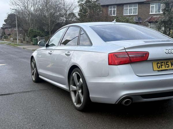 Grey Audi A6 2015 in Vilnius, with an engine capacity of 2.97 L and mileage of 126 thousand km for 7500 €, photo 10 on AUTOMOTO.COM.LV