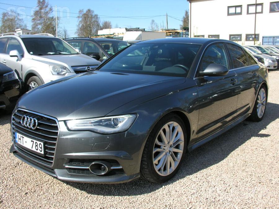 Grey Audi A6 2015 in Riga, with an engine capacity of 3.00 L and mileage of 148 thousand km for 14250 €, photo 1 on AUTOMOTO.COM.LV