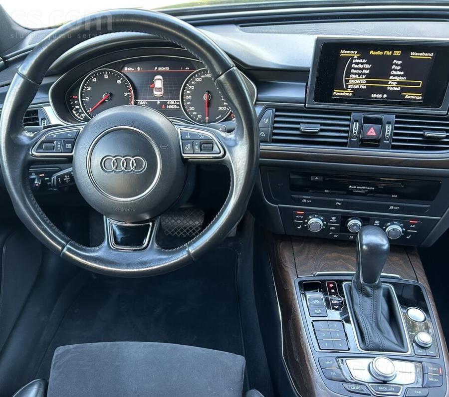 Grey Audi A6 2015 in Jurmala, with an engine capacity of 1.80 L and mileage of 149 thousand km for 13800 €, photo 9 on AUTOMOTO.COM.LV