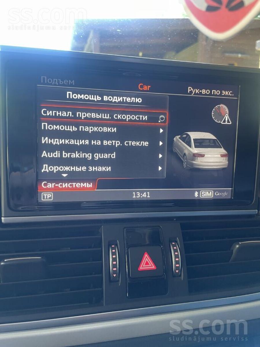 Grey Audi A6 2015 in Preili, with an engine capacity of 3.00 L and mileage of 193 thousand km for 14200 €, photo 12 on AUTOMOTO.COM.LV