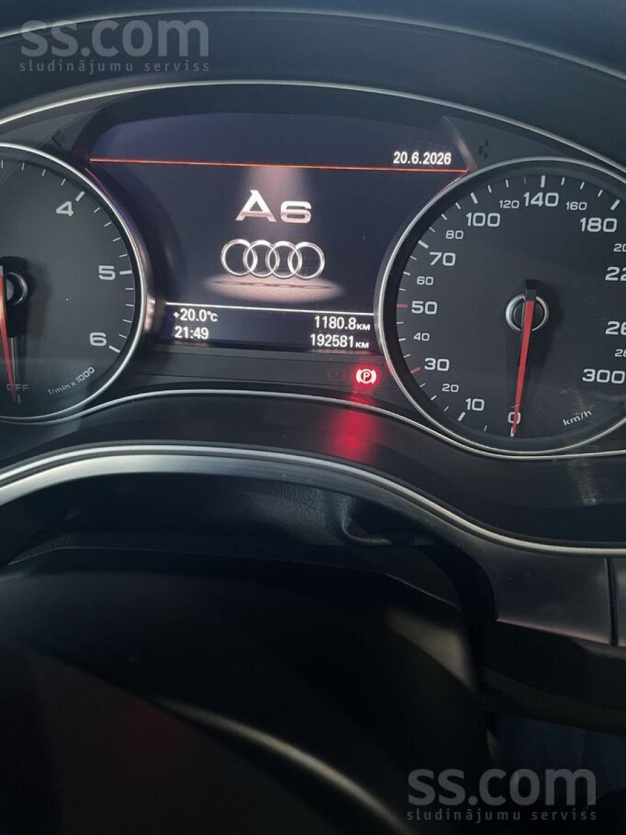 Grey Audi A6 2015 in Preili, with an engine capacity of 3.00 L and mileage of 193 thousand km for 14200 €, photo 15 on AUTOMOTO.COM.LV