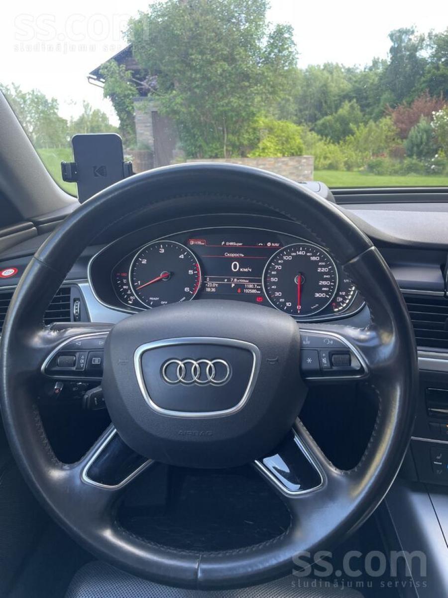Grey Audi A6 2015 in Preili, with an engine capacity of 3.00 L and mileage of 193 thousand km for 14200 €, photo 22 on AUTOMOTO.COM.LV