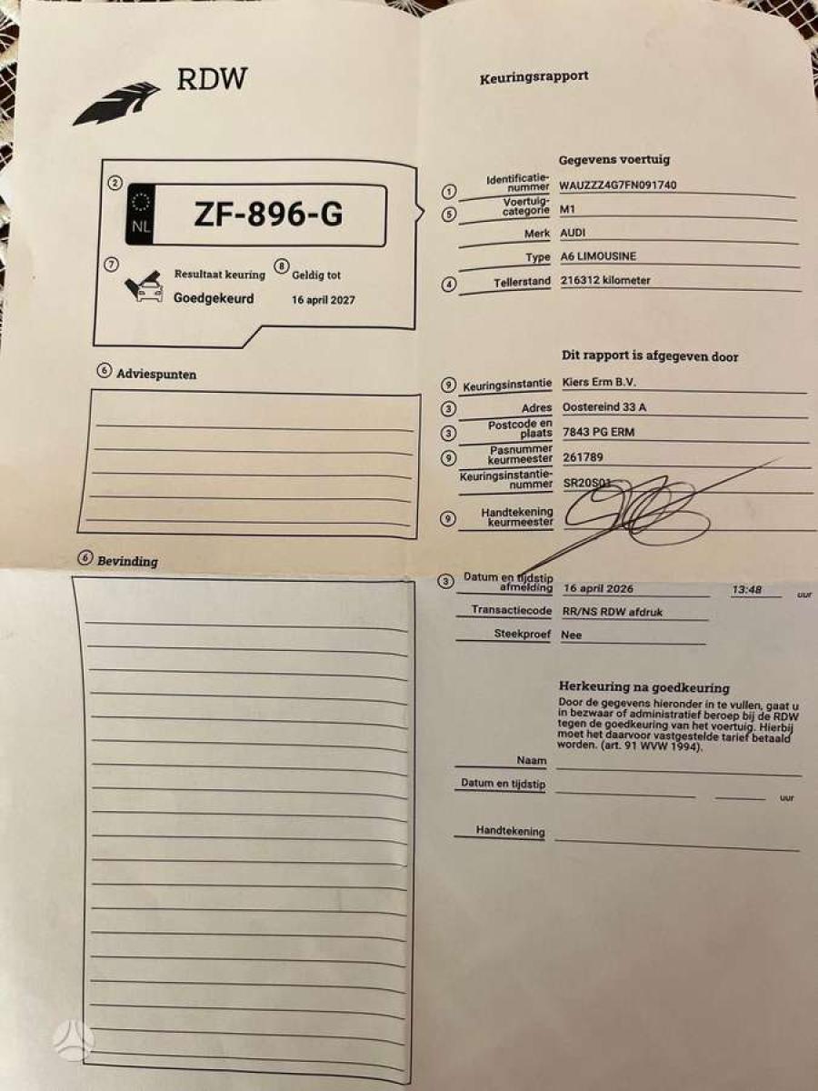 Pelēks Audi A6 2015 Utena, ar dzinēja tilpumu 2.97 L un nobraukumu 219 tūkst. km par 18350 €, foto 46 vietnē AUTOMOTO.COM.LV