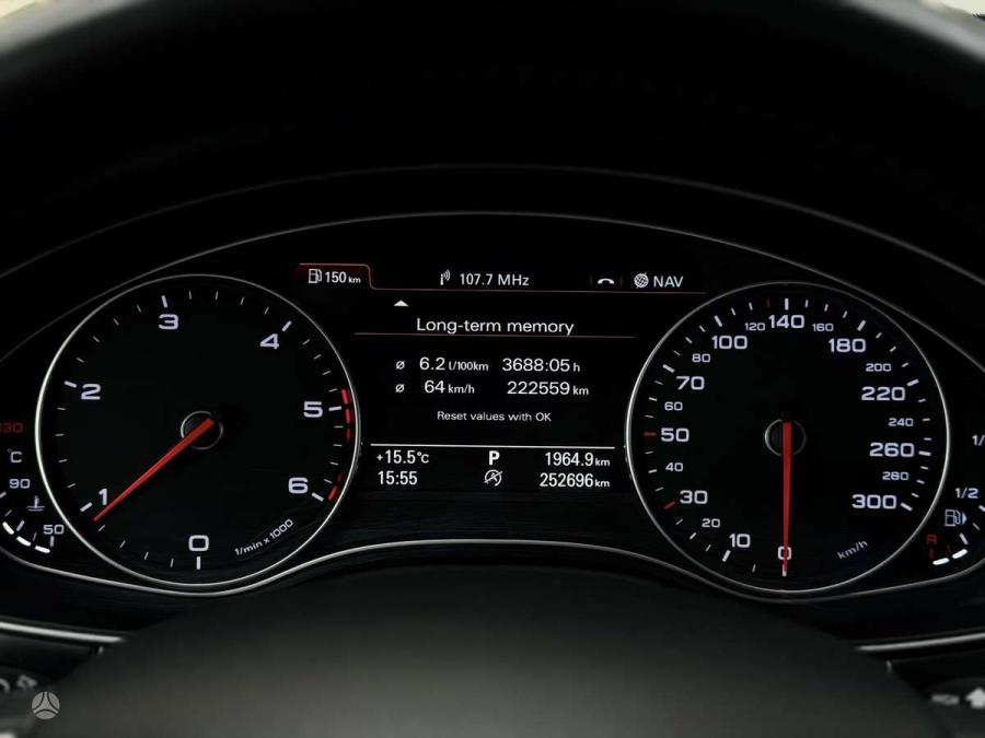 Серый Ауди А6 2015 в Вильнюс, объемом двигателя 1.97 л и пробегом 253 тыс. км за 12500 €, фото 30 на AUTOMOTO.COM.LV