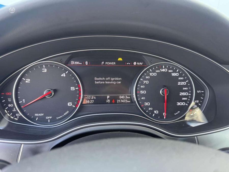 Серый Ауди А6 2015 в Каунас, объемом двигателя 2.97 л и пробегом 217 тыс. км за 14250 €, фото 13 на AUTOMOTO.COM.LV