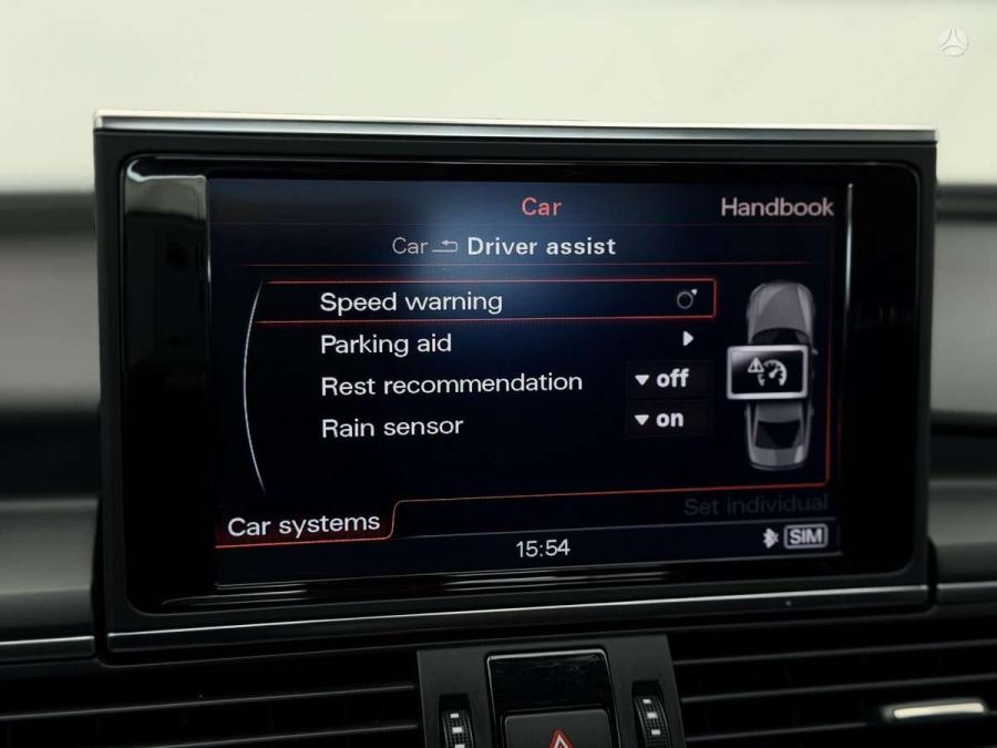 Grey Audi A6 2015 in Vilnius, with an engine capacity of 1.97 L and mileage of 253 thousand km for 12200 €, photo 26 on AUTOMOTO.COM.LV