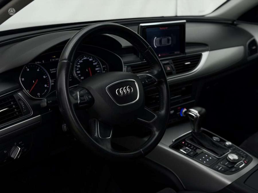 Grey Audi A6 2015 in Vilnius, with an engine capacity of 1.97 L and mileage of 253 thousand km for 12100 €, photo 10 on AUTOMOTO.COM.LV
