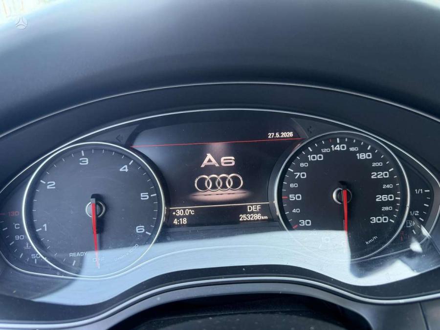 Серый Ауди А6 2015 в Паневежис, объемом двигателя 2.97 л и пробегом 253 тыс. км за 11999 €, фото 19 на AUTOMOTO.COM.LV