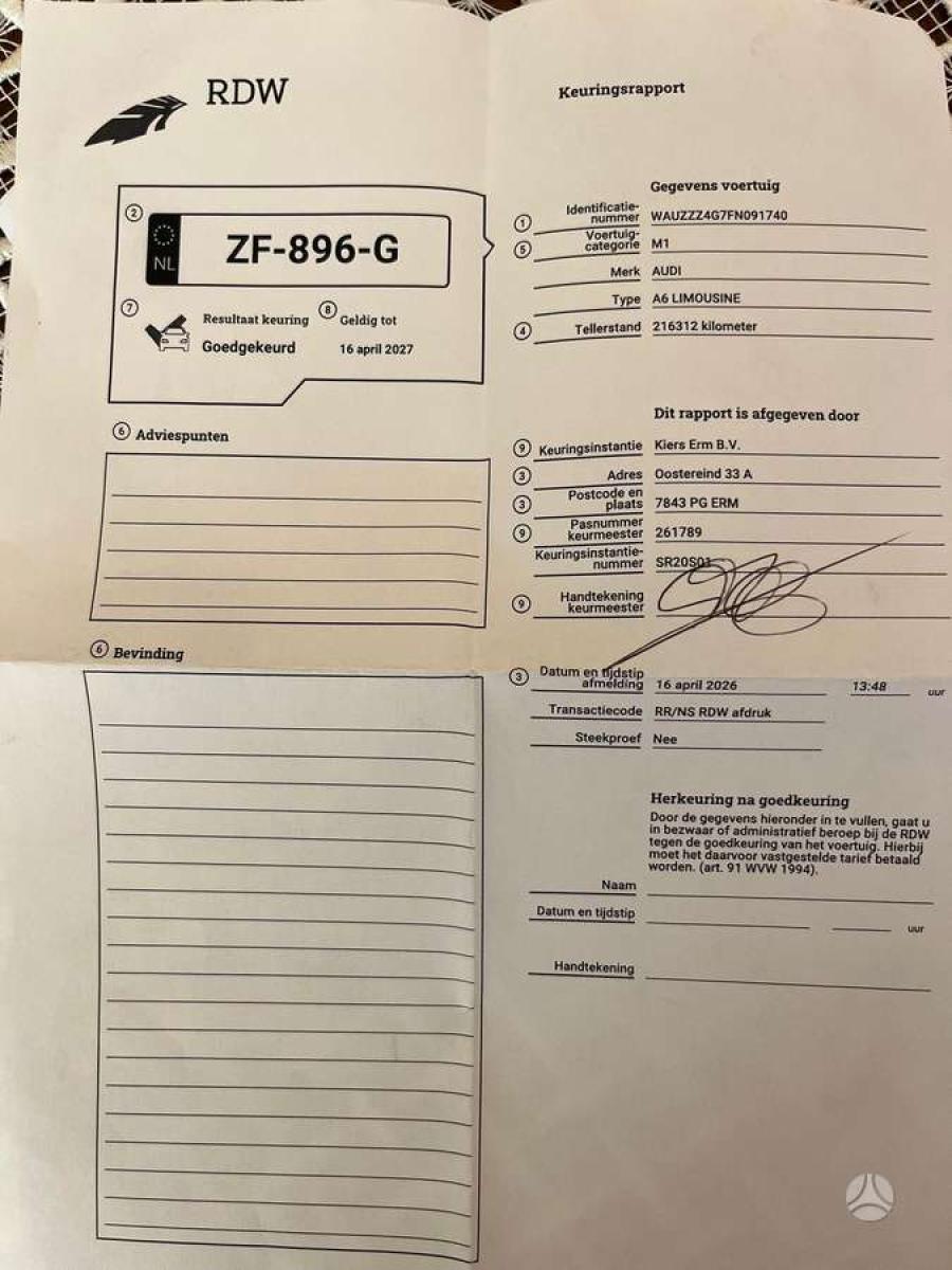 Pelēks Audi A6 2015 Utena, ar dzinēja tilpumu 2.97 L un nobraukumu 219 tūkst. km par 18350 €, foto 48 vietnē AUTOMOTO.COM.LV