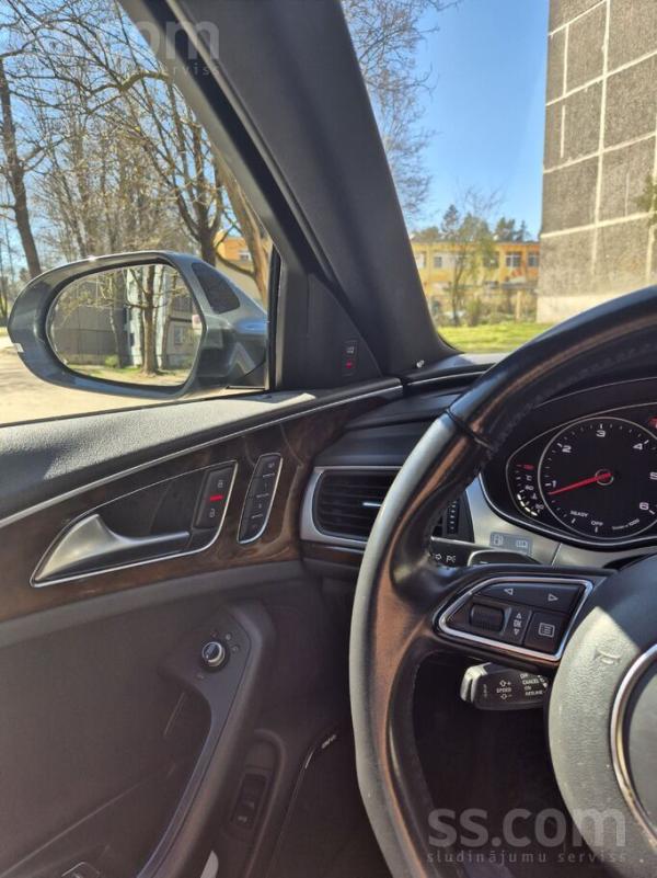 Grey Audi A6 2015 in Riga, with an engine capacity of 3.00 L and mileage of 180 thousand km for 15500 €, photo 6 on AUTOMOTO.COM.LV
