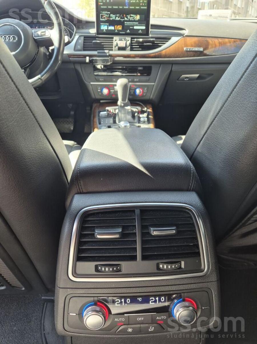 Grey Audi A6 2015 in Riga, with an engine capacity of 3.00 L and mileage of 180 thousand km for 15500 €, photo 11 on AUTOMOTO.COM.LV