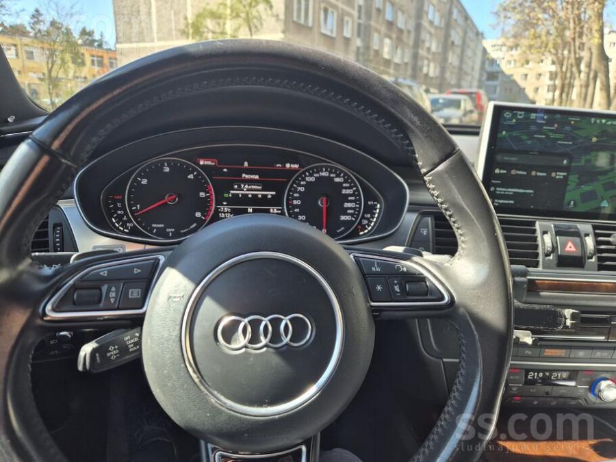 Grey Audi A6 2015 in Riga, with an engine capacity of 3.00 L and mileage of 180 thousand km for 15500 €, photo 14 on AUTOMOTO.COM.LV