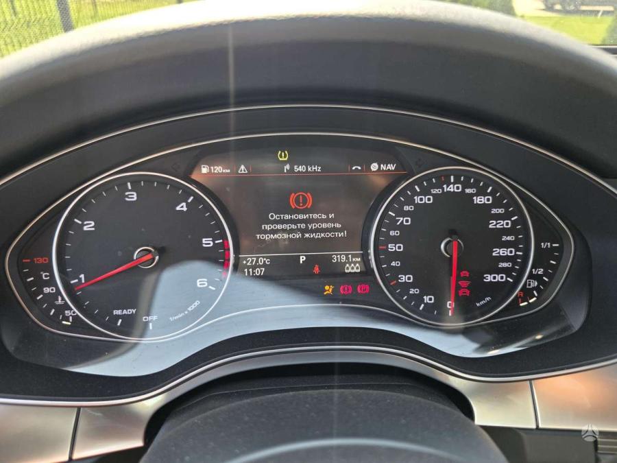 Grey Audi A6 2015 in Vilnius, with an engine capacity of 2.97 L and mileage of 330 thousand km for 9900 €, photo 20 on AUTOMOTO.COM.LV
