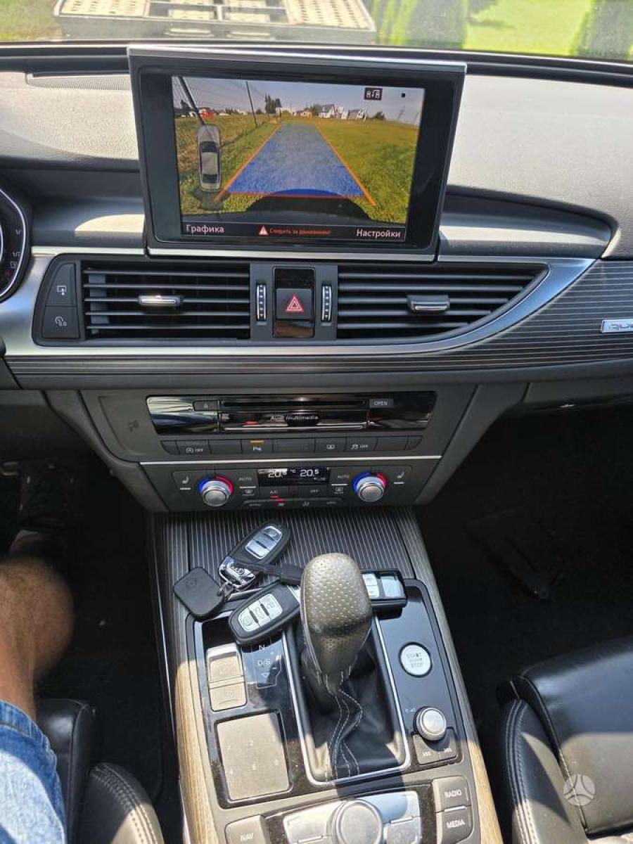 Grey Audi A6 2015 in Vilnius, with an engine capacity of 2.97 L and mileage of 330 thousand km for 9900 €, photo 21 on AUTOMOTO.COM.LV