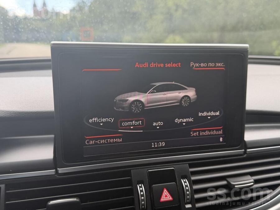 Grey Audi A6 2015 in Rezekne, with an engine capacity of 3.00 L and mileage of 159 thousand km for 14490 €, photo 17 on AUTOMOTO.COM.LV