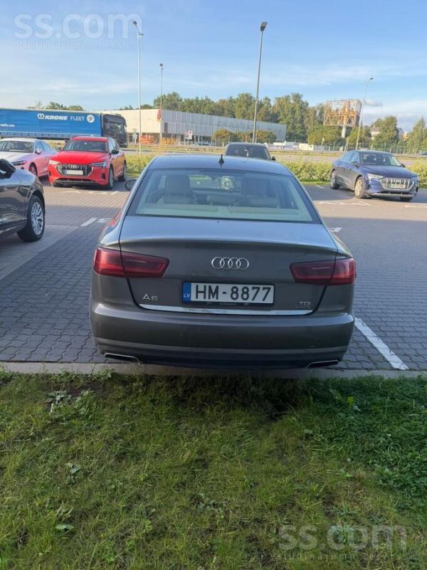 Grey Audi A6 2015 in Aizkraukle, with an engine capacity of 3.00 L and mileage of 178 thousand km for 17500 €, photo 4 on AUTOMOTO.COM.LV