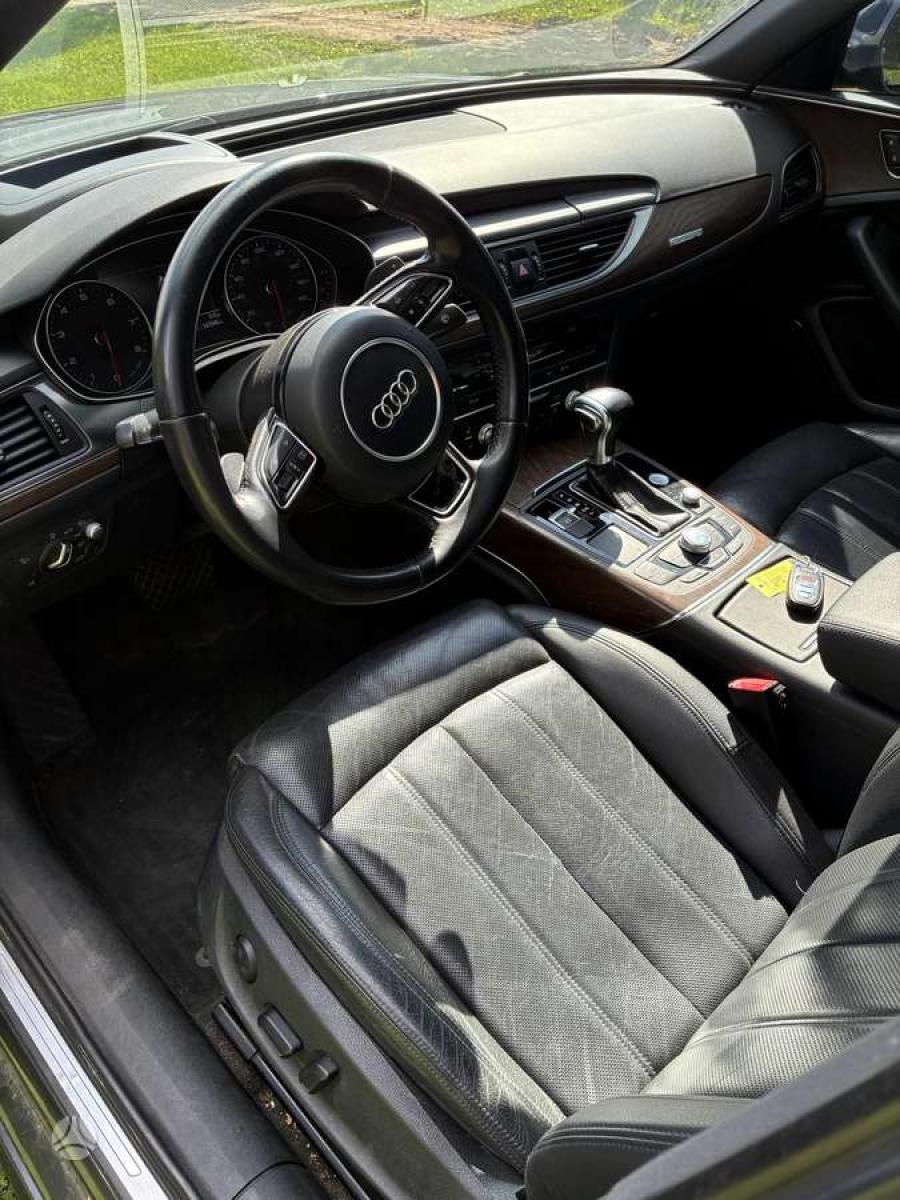 Grey Audi A6 2015 in Vilnius, with an engine capacity of 3.00 L and mileage of 230 thousand km for 6200 €, photo 7 on AUTOMOTO.COM.LV