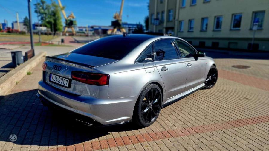 Grey Audi A6 2016 in Klaipeda, with an engine capacity of 3.00 L and mileage of 183 thousand km for 20300 €, photo 6 on AUTOMOTO.COM.LV