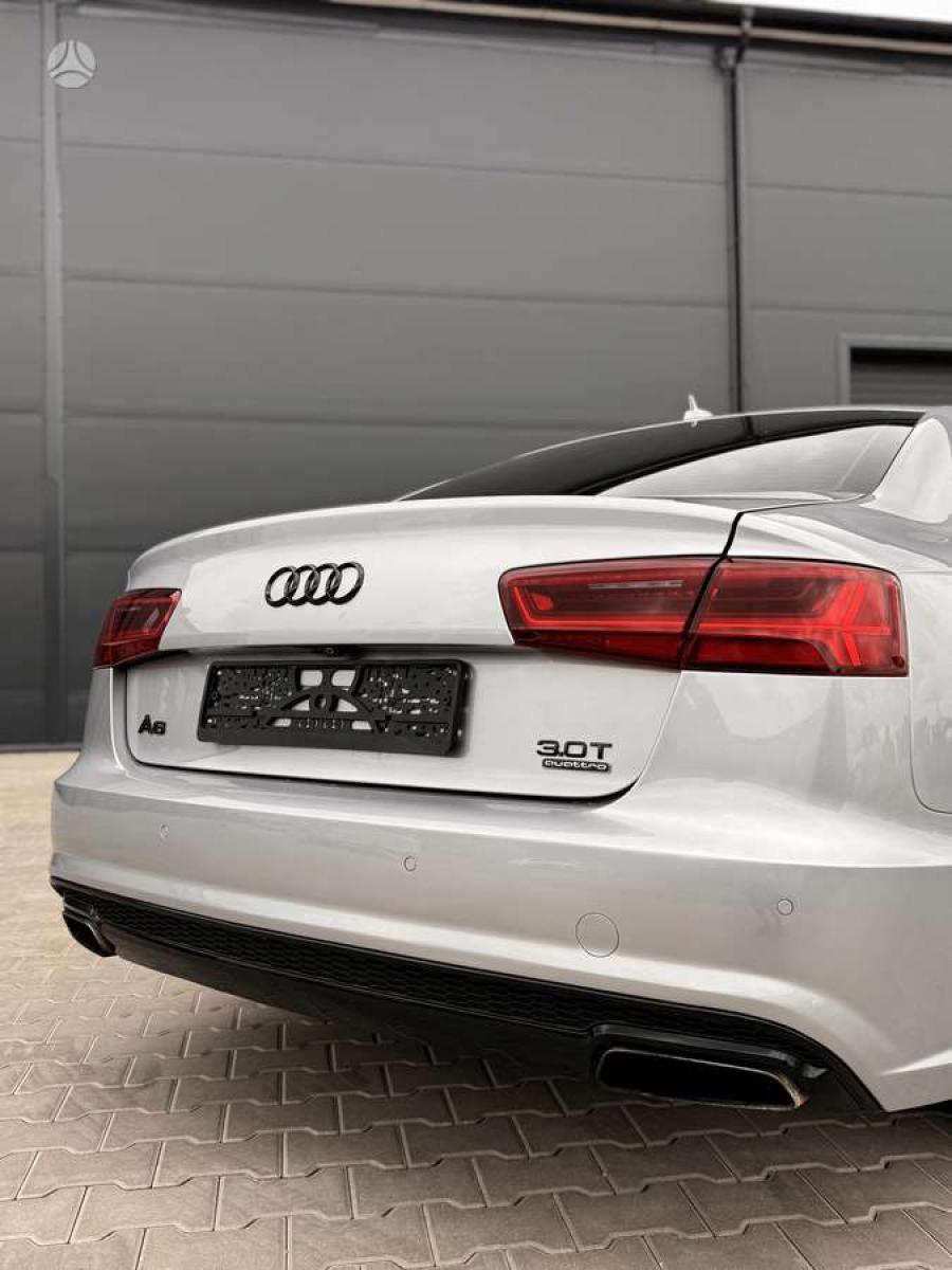 Grey Audi A6 2016 in Klaipeda, with an engine capacity of 3.00 L and mileage of 192 thousand km for 16000 €, photo 9 on AUTOMOTO.COM.LV