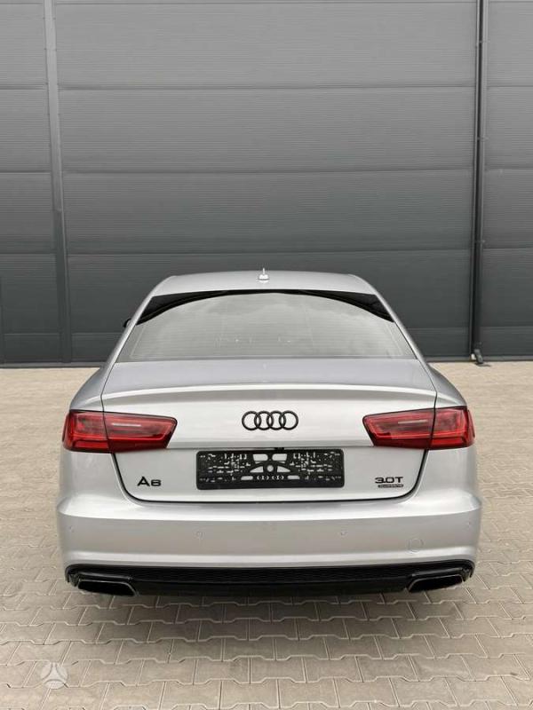 Grey Audi A6 2016 in Klaipeda, with an engine capacity of 3.00 L and mileage of 192 thousand km for 16000 €, photo 9 on AUTOMOTO.COM.LV