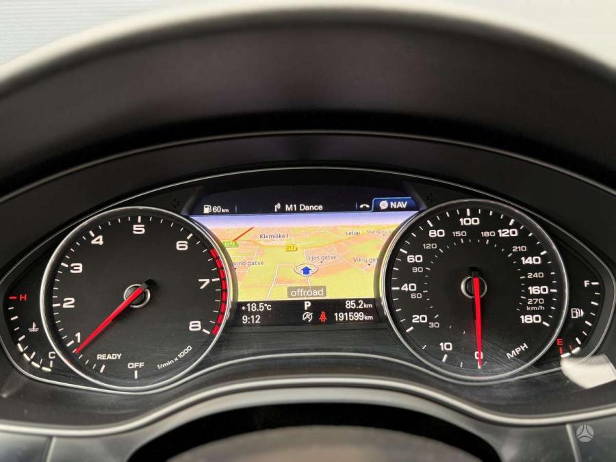 Grey Audi A6 2016 in Klaipeda, with an engine capacity of 3.00 L and mileage of 192 thousand km for 16000 €, photo 40 on AUTOMOTO.COM.LV