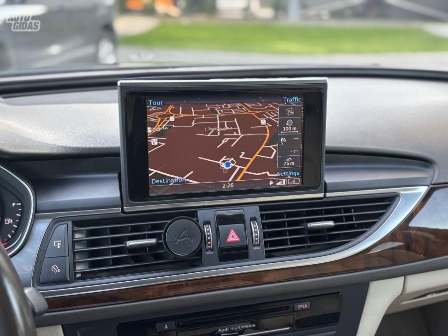 Grey Audi A6 2016 in Kaunas, with an engine capacity of 2.00 L and mileage of 130 thousand km for 11500 €, photo 21 on AUTOMOTO.COM.LV