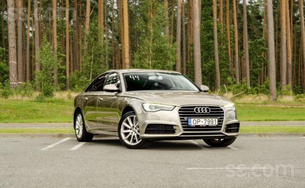 Grey Audi A6 2017 in Riga, with an engine capacity of 2.00 L and mileage of 157 thousand km for 15990 €, photo 2 on AUTOMOTO.COM.LV