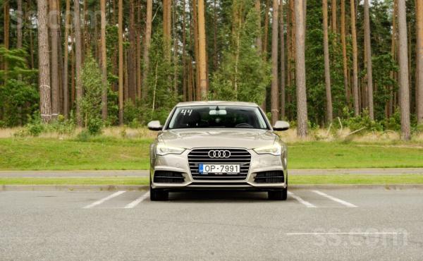 Grey Audi A6 2017 in Riga, with an engine capacity of 2.00 L and mileage of 157 thousand km for 15990 €, photo 3 on AUTOMOTO.COM.LV