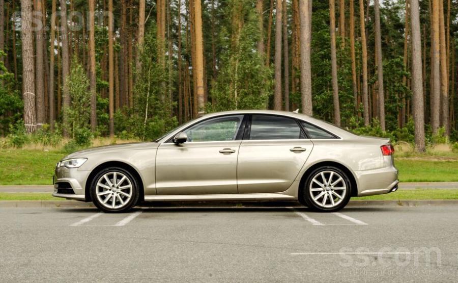 Grey Audi A6 2017 in Riga, with an engine capacity of 2.00 L and mileage of 157 thousand km for 15990 €, photo 6 on AUTOMOTO.COM.LV