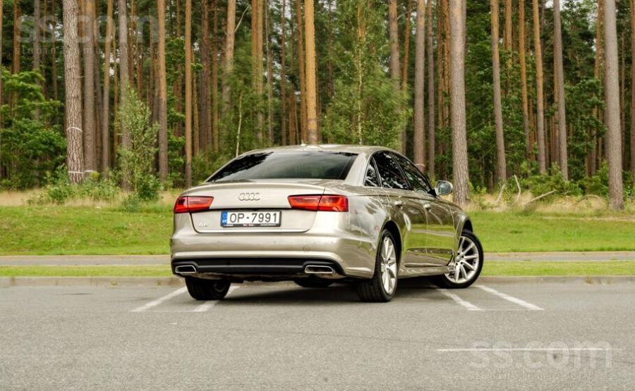 Grey Audi A6 2017 in Riga, with an engine capacity of 2.00 L and mileage of 157 thousand km for 15990 €, photo 7 on AUTOMOTO.COM.LV