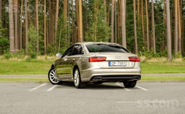 Grey Audi A6 2017 in Riga, with an engine capacity of 2.00 L and mileage of 157 thousand km for 15990 €, photo 8 on AUTOMOTO.COM.LV