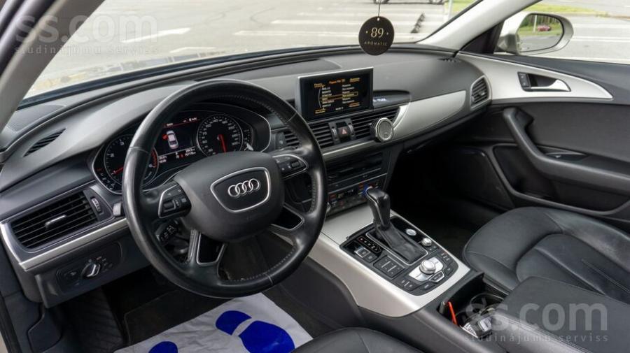 Grey Audi A6 2017 in Riga, with an engine capacity of 2.00 L and mileage of 157 thousand km for 15990 €, photo 11 on AUTOMOTO.COM.LV