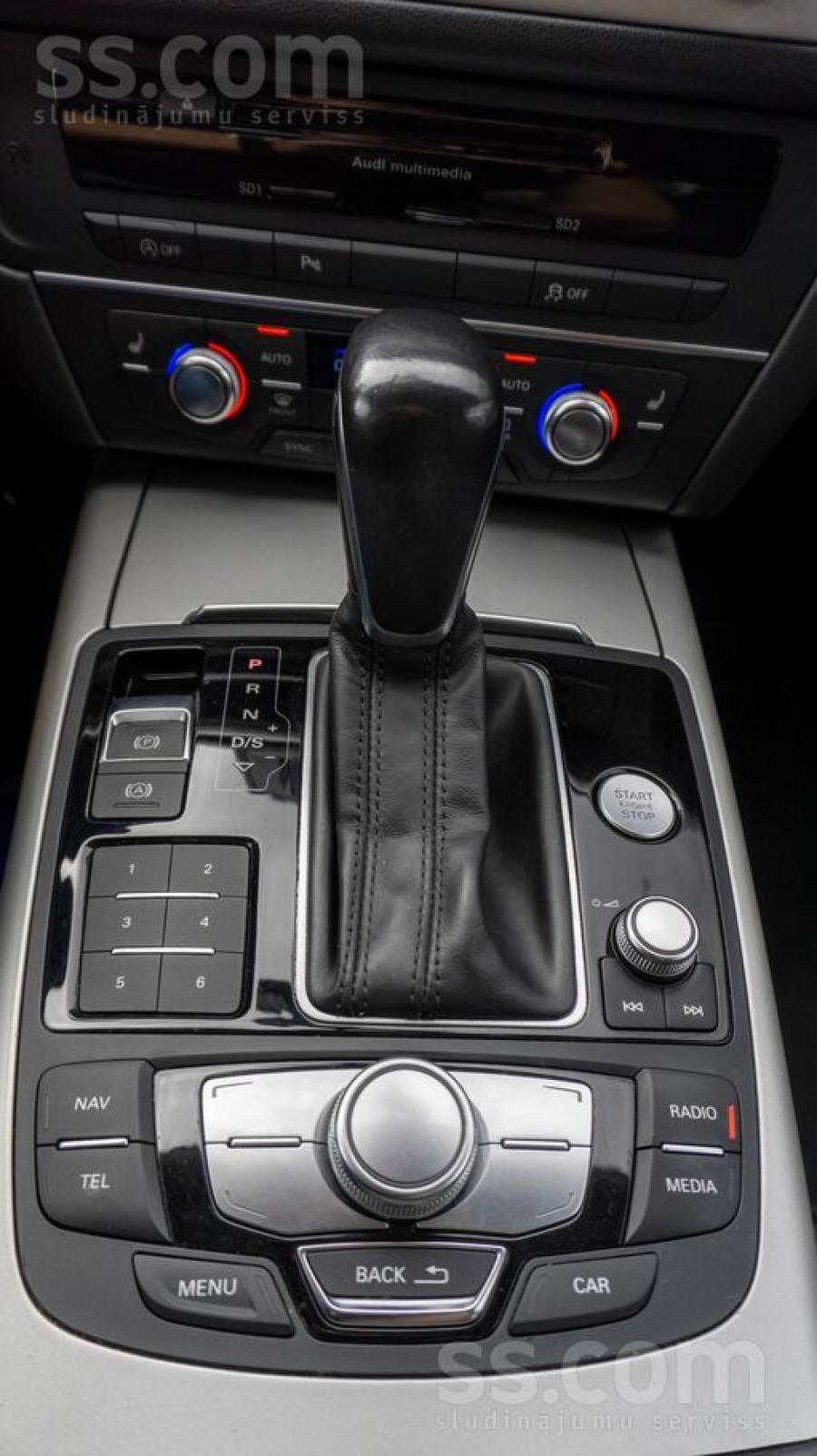 Grey Audi A6 2017 in Riga, with an engine capacity of 2.00 L and mileage of 157 thousand km for 15990 €, photo 17 on AUTOMOTO.COM.LV