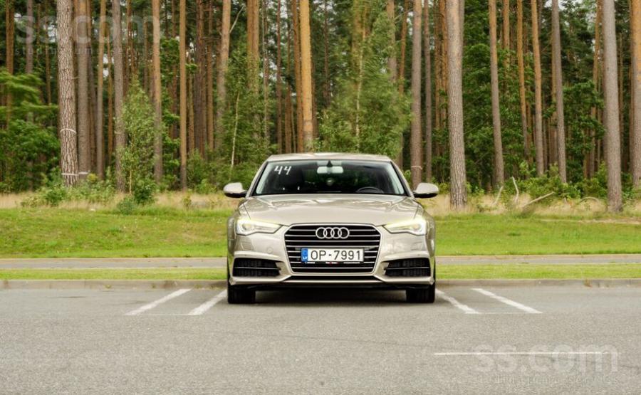 Grey Audi A6 2017 in Riga, with an engine capacity of 2.00 L and mileage of 157 thousand km for 15190 €, photo 4 on AUTOMOTO.COM.LV