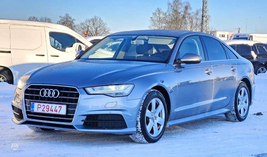 Grey Audi A6 2018 in Taurage, with an engine capacity of 1.97 L and mileage of 334 thousand km for 14300 €, photo 1 on AUTOMOTO.COM.LV