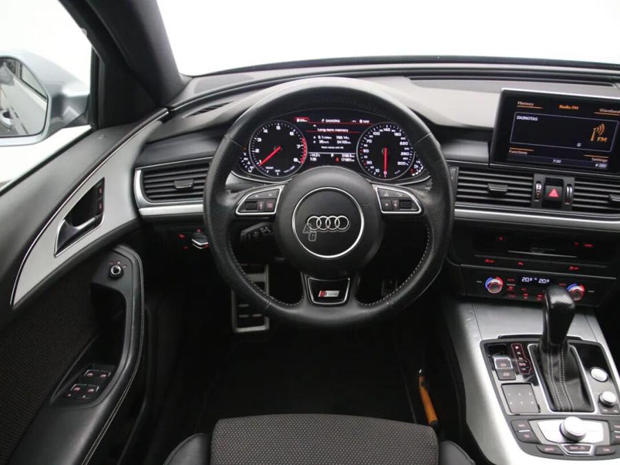 Grey Audi A6 2018 in Vilnius, with an engine capacity of 1.80 L and mileage of 172 thousand km for 18399 €, photo 18 on AUTOMOTO.COM.LV