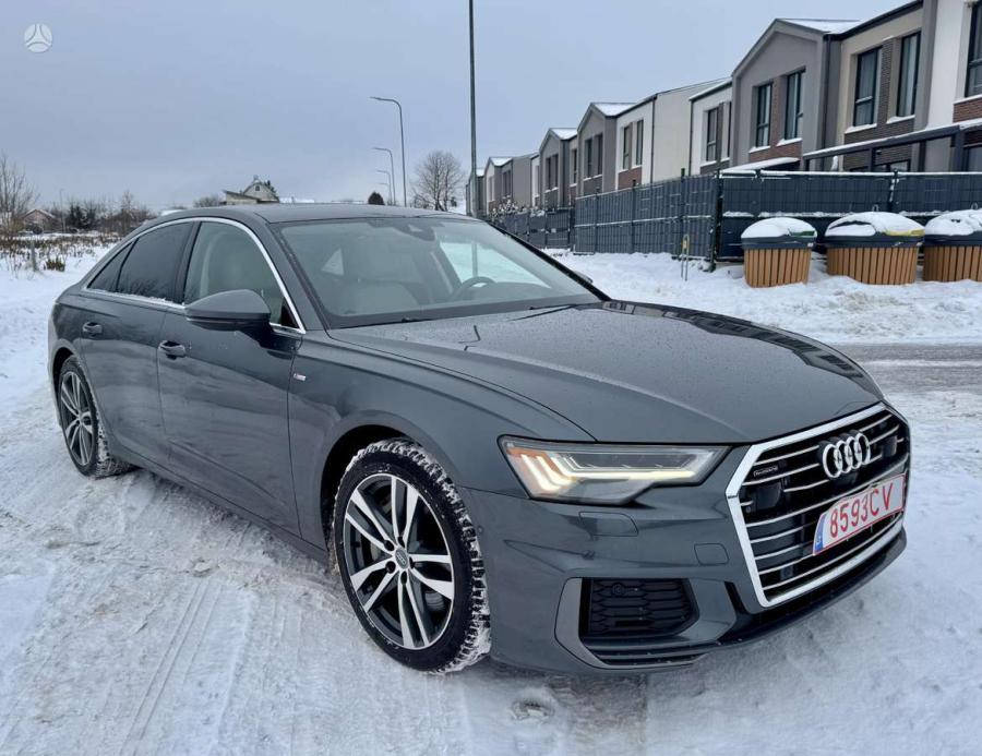 Pelēks Audi A6 2019 Viļņa, ar dzinēja tilpumu 3.00 L un nobraukumu 243 tūkst. km par 24700 €, foto 1 vietnē AUTOMOTO.COM.LV