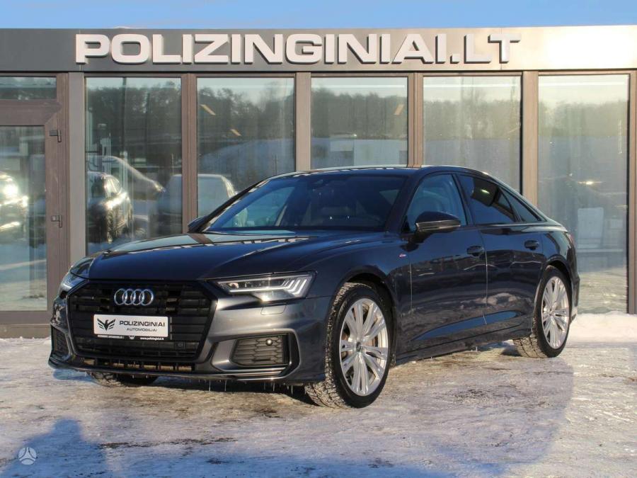 Grey Audi A6 2019 in Vilnius, with an engine capacity of 1.98 L and mileage of 139 thousand km for 27950 €, photo 1 on AUTOMOTO.COM.LV